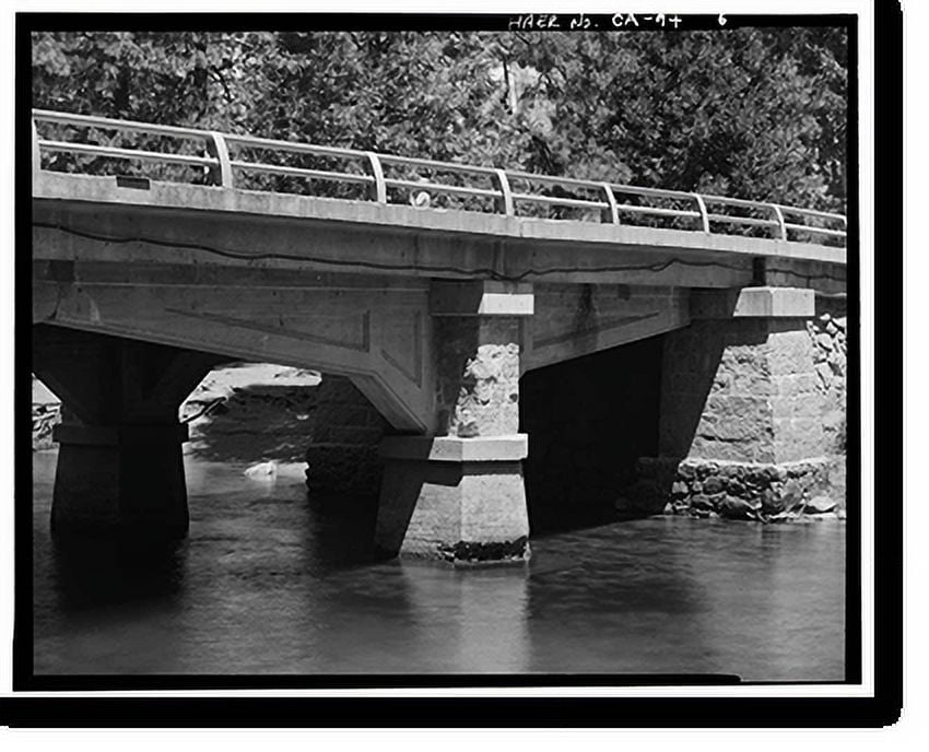 Historic Print, Sentinel Bridge, Spanning Merced River on Sentinel ...