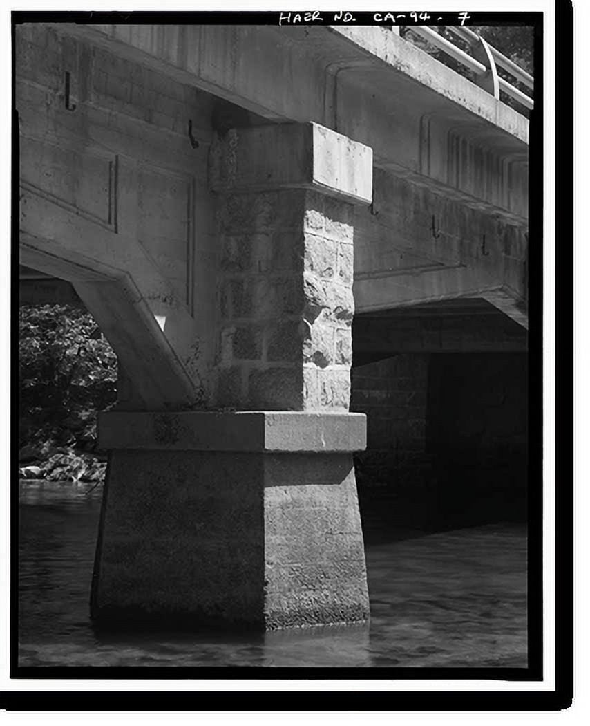 Historic Print, Sentinel Bridge, Spanning Merced River on Sentinel ...