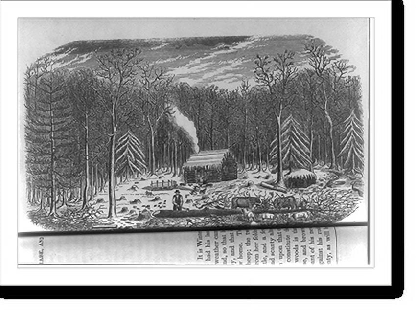 Historic Print, [Settlement of Batavia, (Genesee Co.), N.Y., by the ...