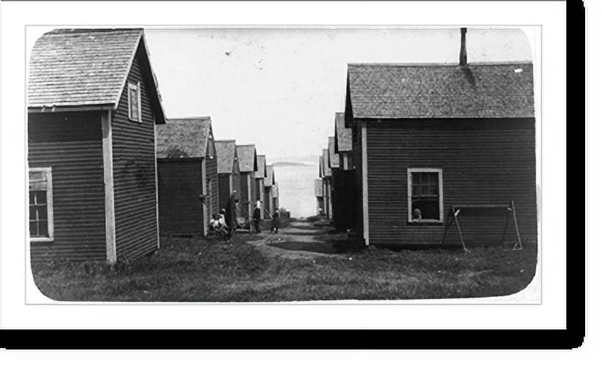 Historic Print, Settlement of sardine workers, Seacoast Canning Co ...
