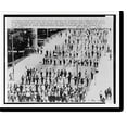 Historic Print, [Several rows of civil rights activists, many holding ...