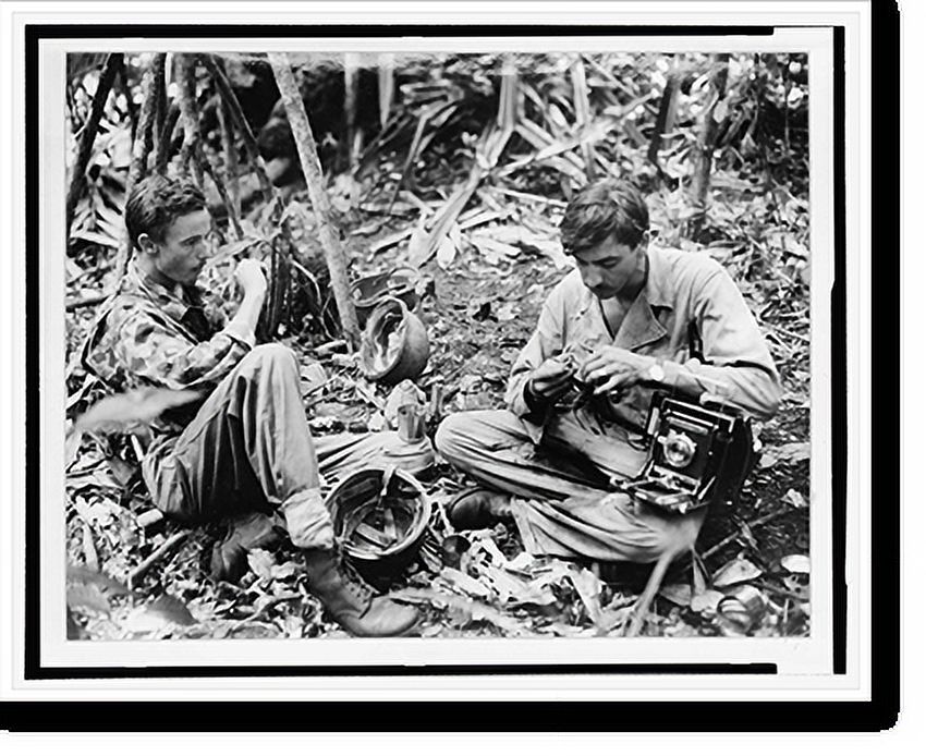 Historic Print, [Sgt. John A. Bushemi, Yank staff photographer, and Sgt ...