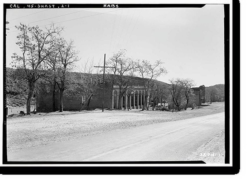 Historic Print, Shasta County Courthouse (Ruins), Shasta, Shasta County ...