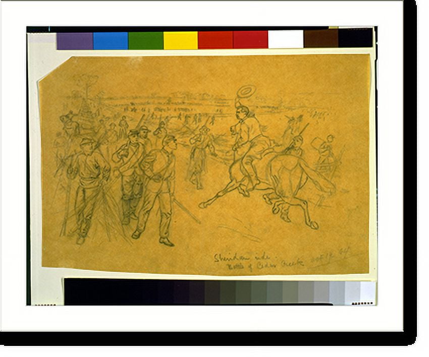 Historic Print, Sheridan's Ride. Battle of Cedar Creek - 2, 16" x 20 ...