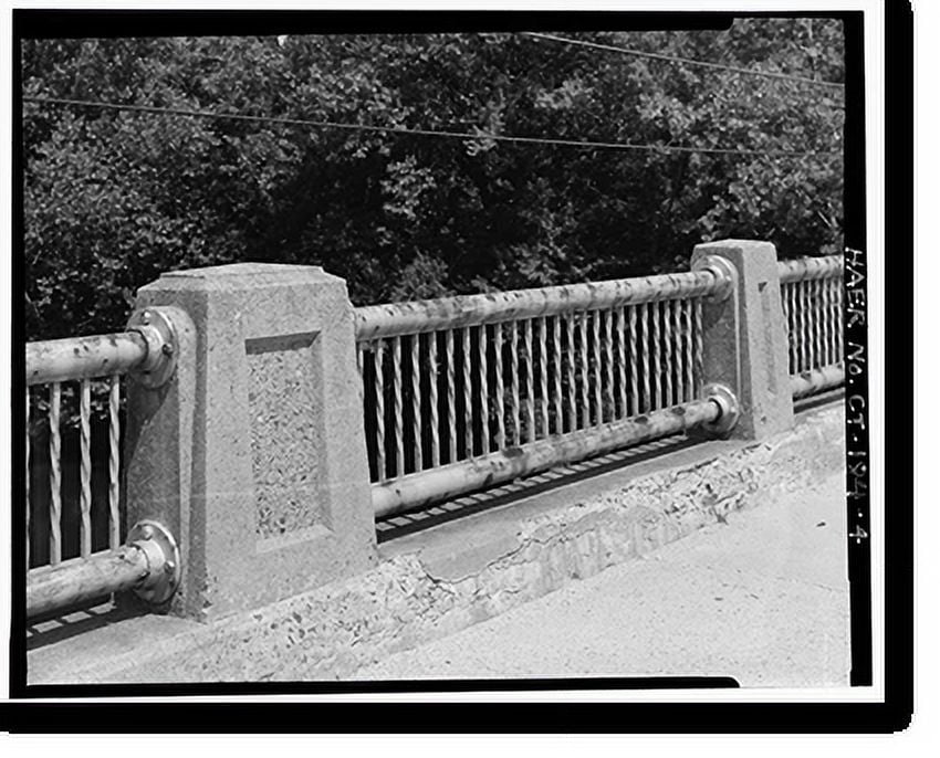 Historic Print, Shetucket River Deck-Truss Bridge, Spanning Shetucket ...
