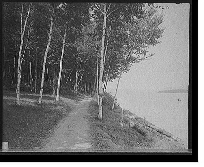 Historic Print, [Shore path at Cleverdale, Lake George, N.Y.], 18" x 24 ...