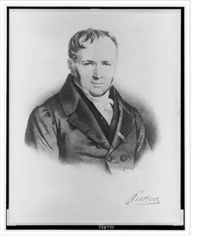 Historic Print, [Siméon-Denis Poisson, head-and-shoulders portrait ...