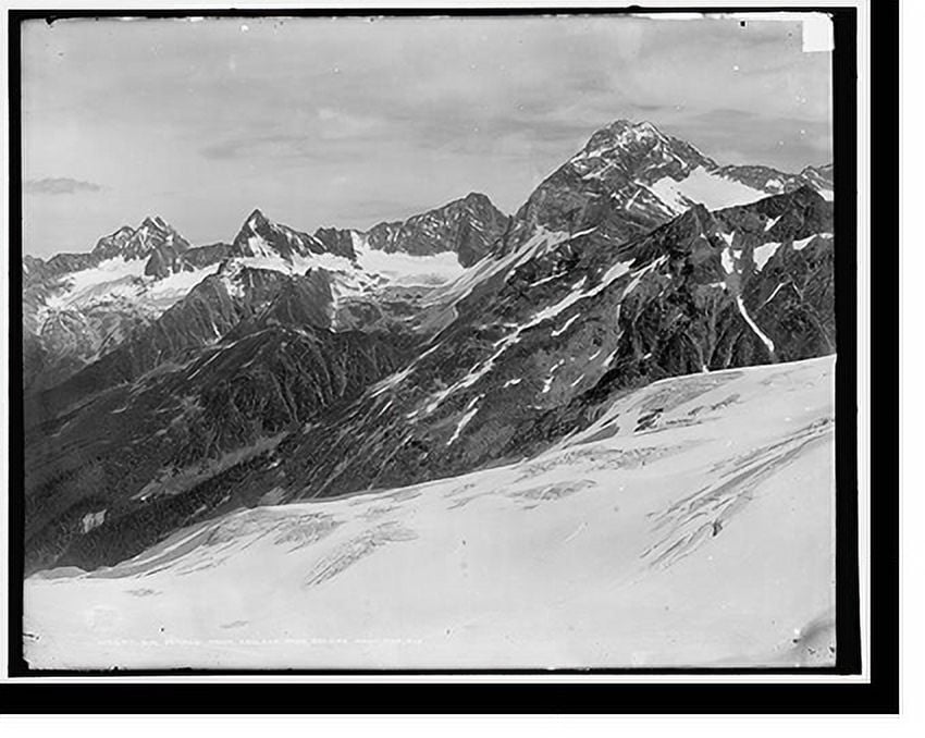 Historic Print, Sir Donald from Asulkan Pass, Selkirk Mountains, B.C ...