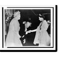 Historic Print, [Sir Winston Churchill and Lady Churchill welcome Queen ...