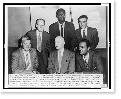 Historic Print, [Six top-ranking members of the American Communist ...