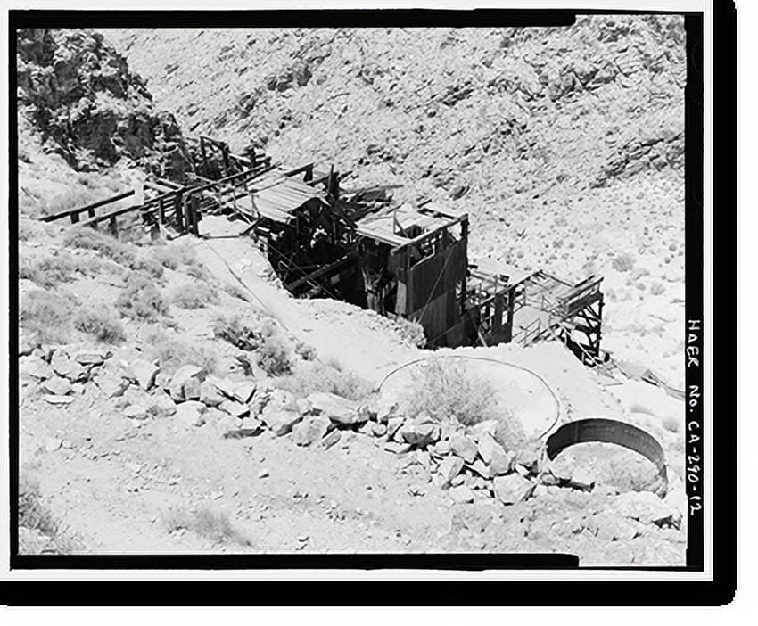 Historic Print, Skidoo Mine, Park Route 38 (Skidoo Road), Death Valley ...