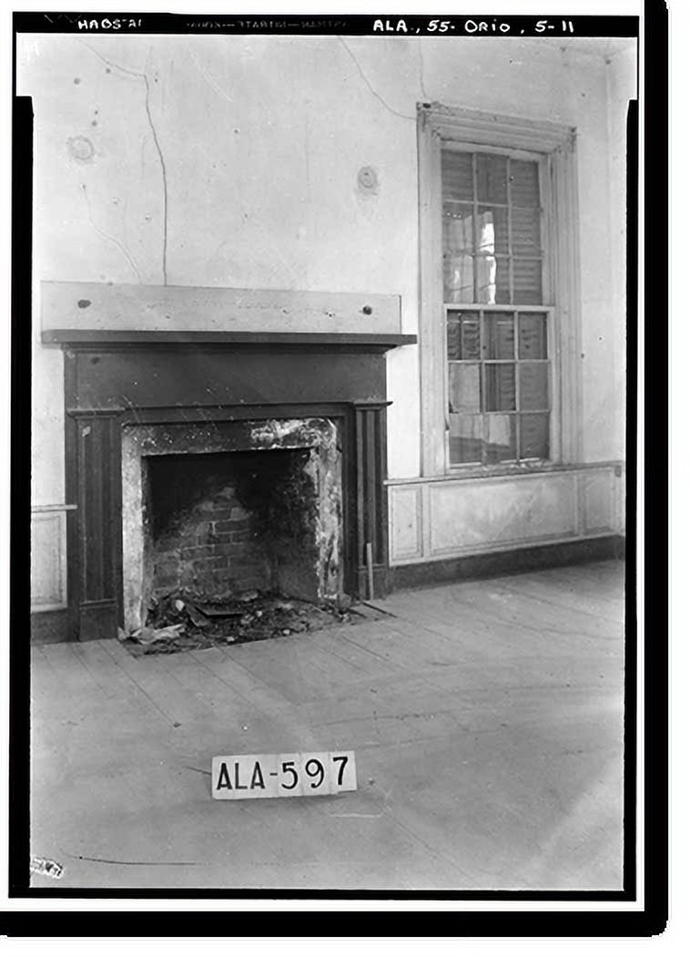 Historic Print, Solomon Siler House, U.S. Highway 231, Orion, Pike ...