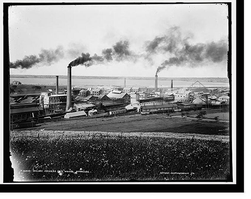 Historic Print, Solvay Process Co.'s works, Syracuse [i.e. Solvary], 16 ...