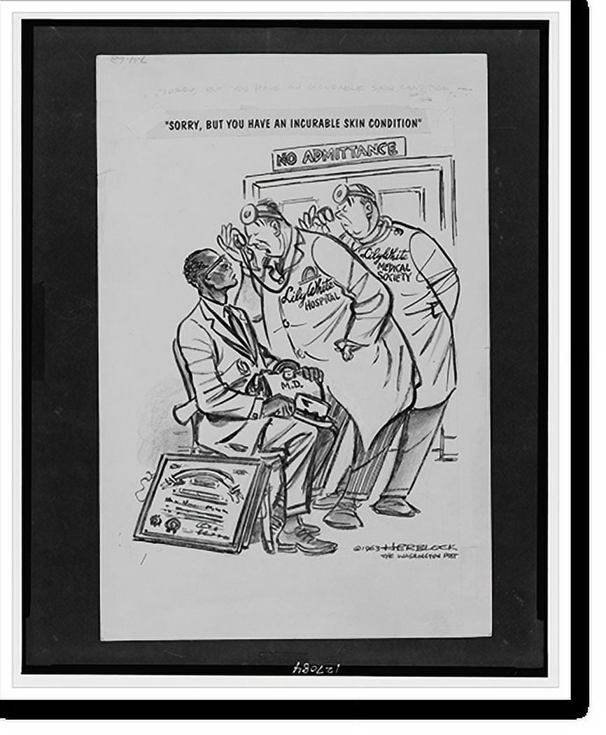 Historic Print, Sorry, but you have an incurable skin condition ...