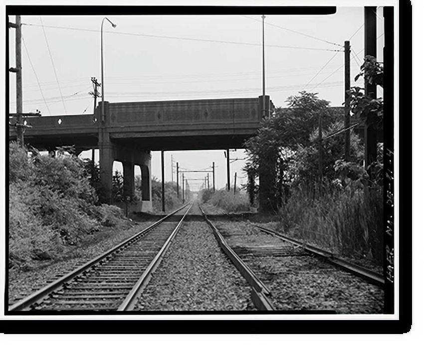 Historic Print, South Wilmington Causeway Bridge, Spanning Conrail ...