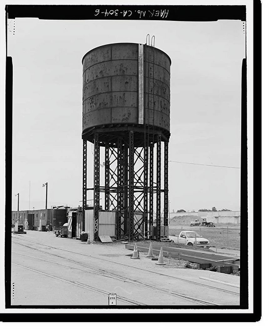 Historic Print, Southern Pacific Depot, Water Tower, 65 Cahill Street ...