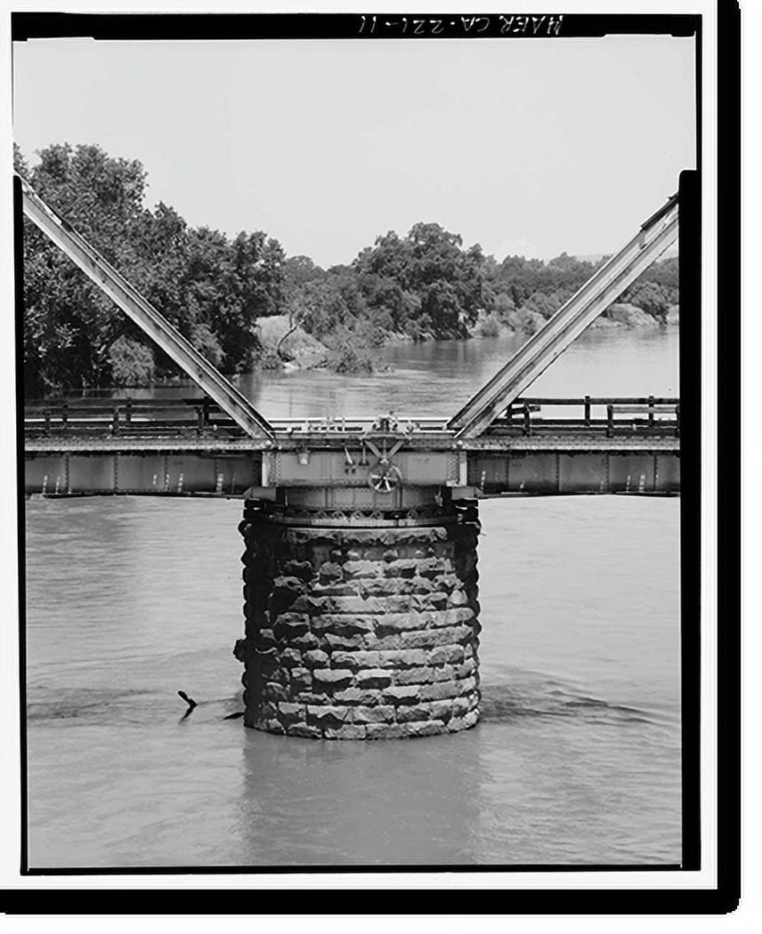 Historic Print, Southern Pacific Railroad Shasta Route, Bridge No. 210. ...