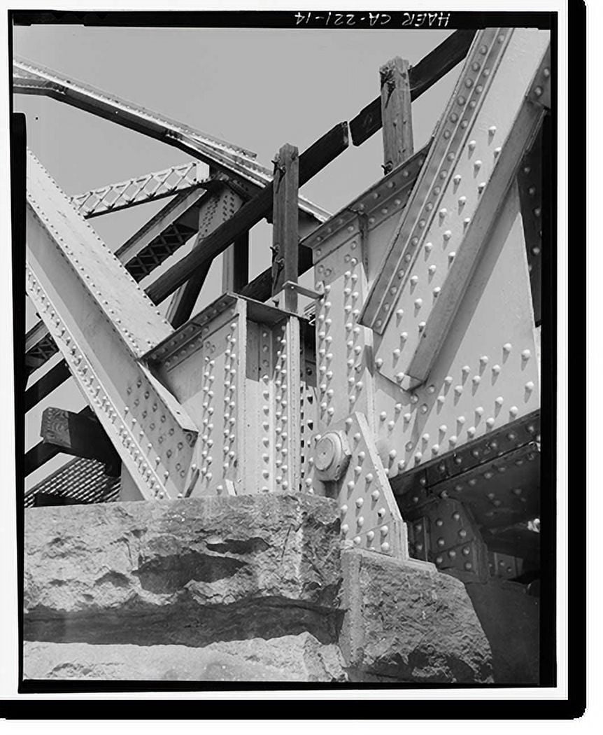 Historic Print, Southern Pacific Railroad Shasta Route, Bridge No. 210. ...