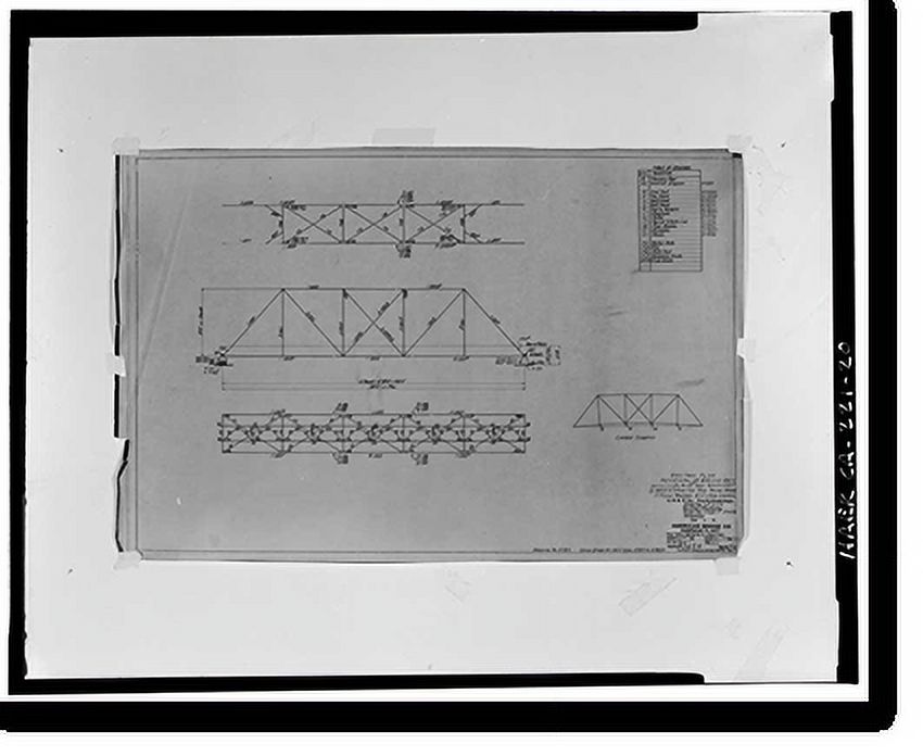 Historic Print, Southern Pacific Railroad Shasta Route, Bridge No. 210. ...