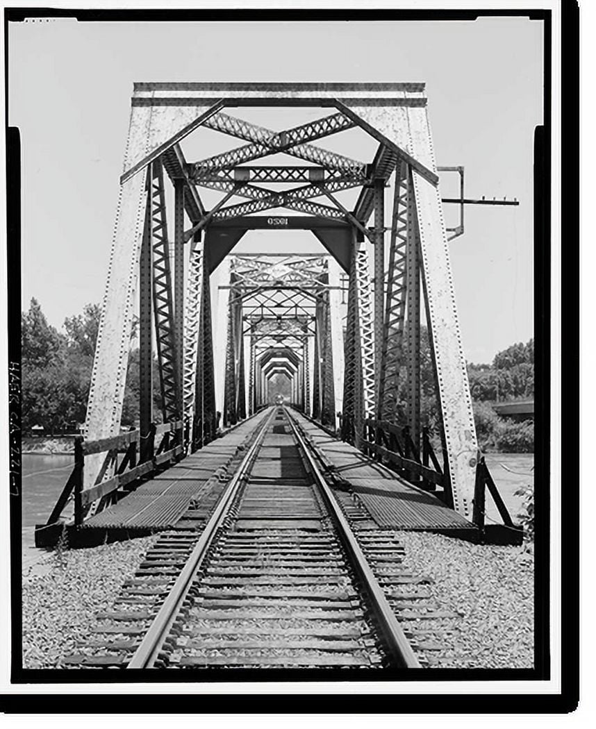 Historic Print, Southern Pacific Railroad Shasta Route, Bridge No. 210. ...