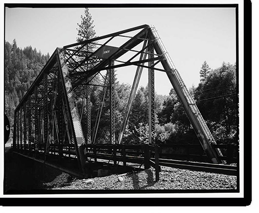 Historic Print, Southern Pacific Railroad Shasta Route, Bridge No. 301. ...