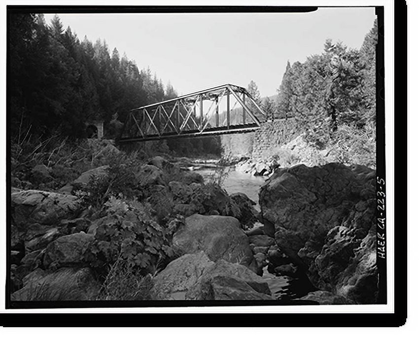 Historic Print, Southern Pacific Railroad Shasta Route, Bridge No. 310. ...