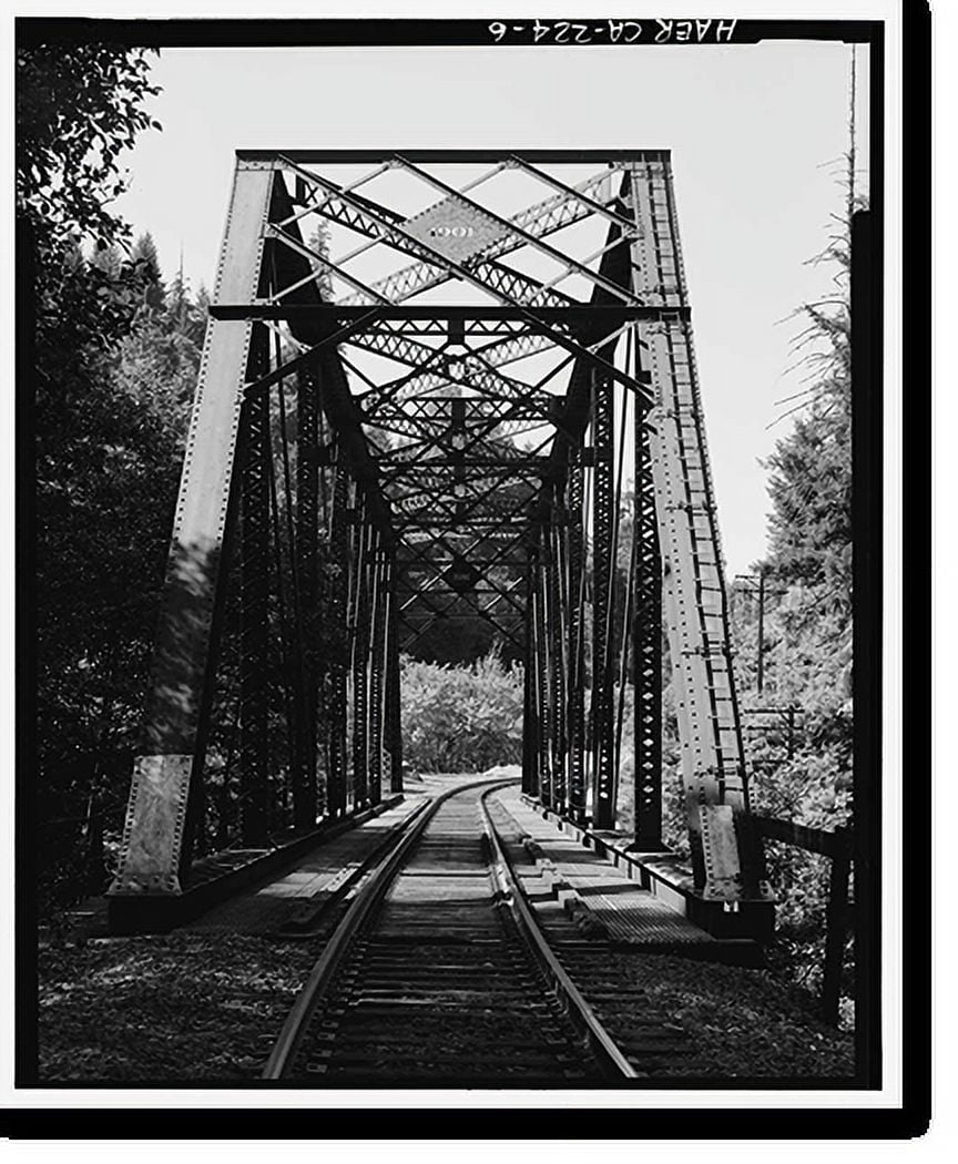 Historic Print, Southern Pacific Railroad Shasta Route, Bridge No. 324. ...