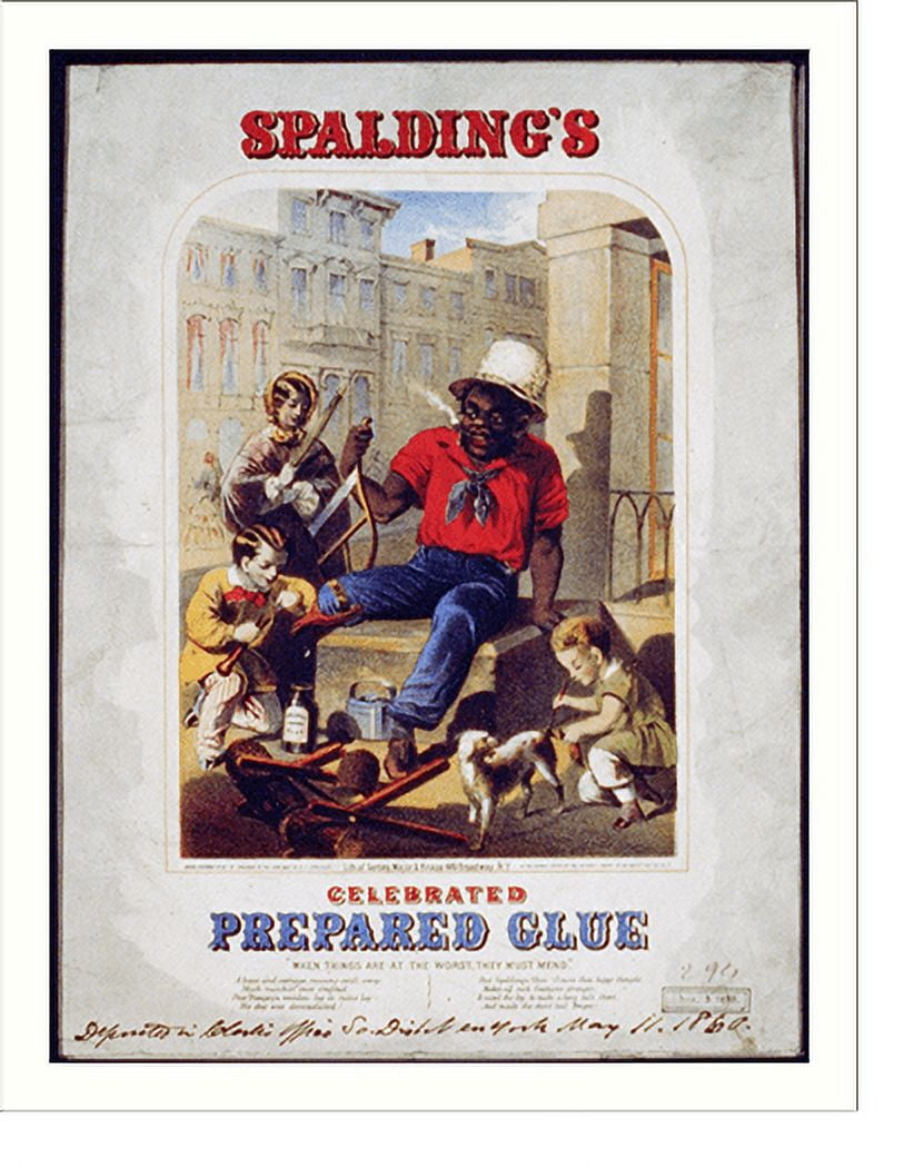Historic Print, Spalding's celebrated prepared glue, 16" x 20 ...