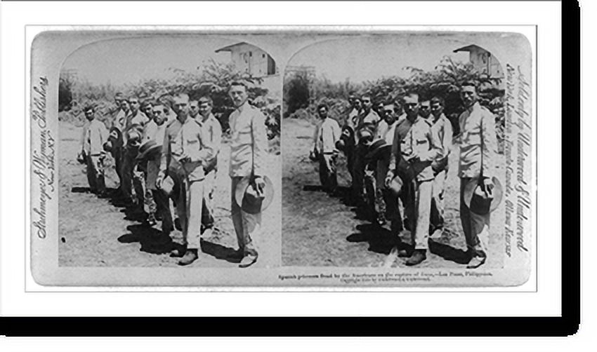 Historic Print, Spanish prisoners freed by the Americans on the capture ...