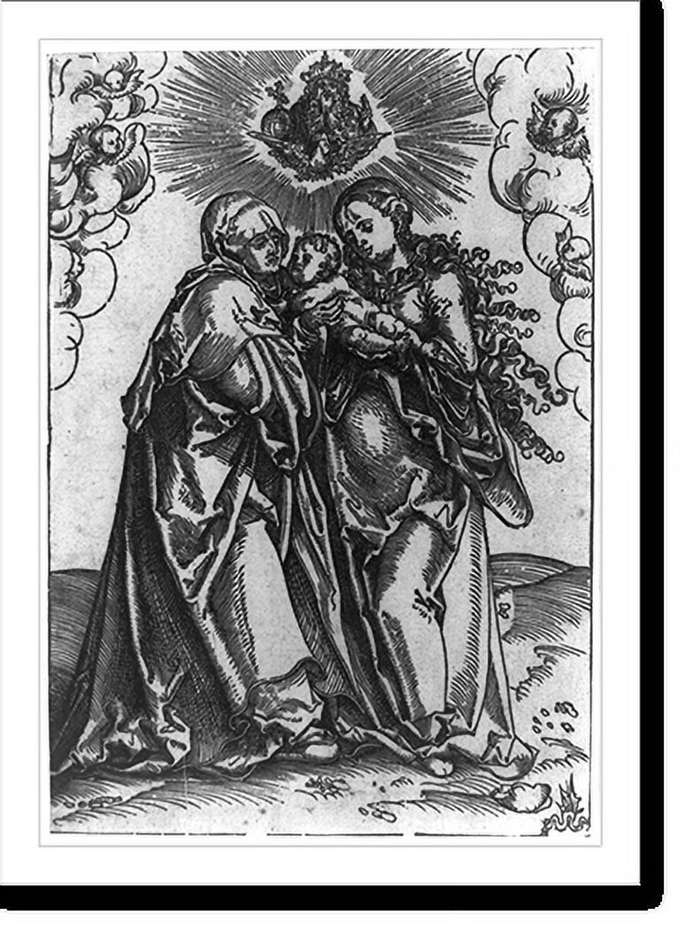 Historic Print, [St. Anne receiving the Christ Child from the arms of ...