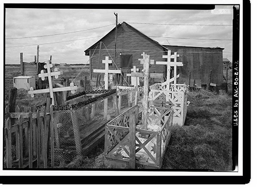 Historic Print, St. Jacob Russian Orthodox Church, Churchyard ...