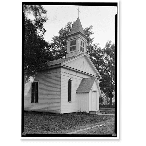 Historic Print, St. James' Episcopal Church, Spring & Monroe Streets ...