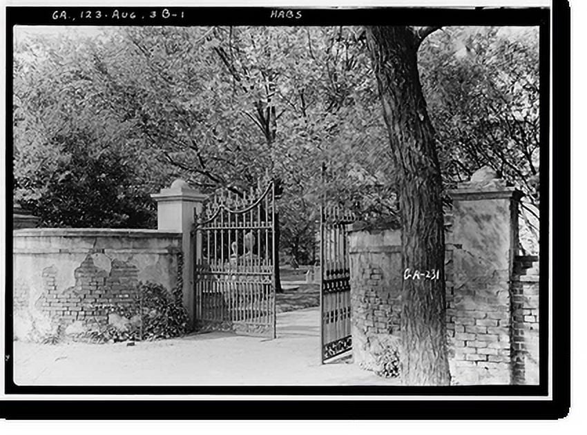 Historic Print, St. Paul's Parish Cemetery Gate & Gravestones, 605 ...
