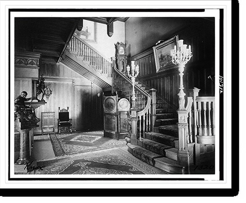 Historic Print, [Staircase in home of Senator Philander Knox ...
