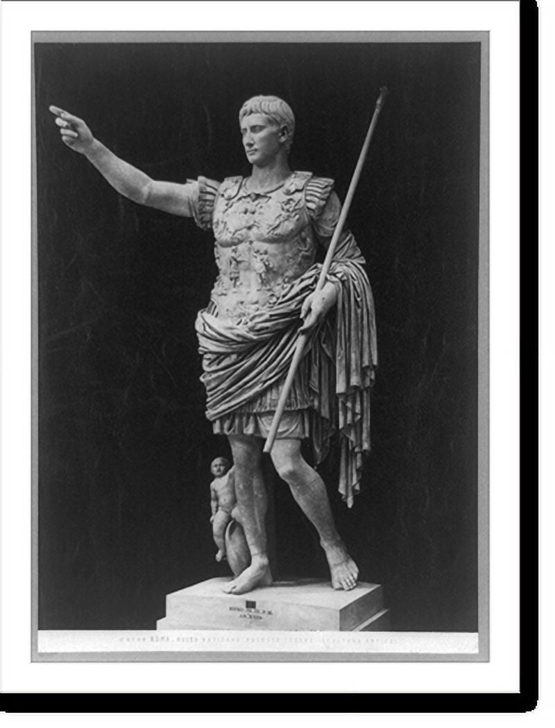Historic Print, [Statue of Augustus Caesar in the Vatican museum, Rome ...