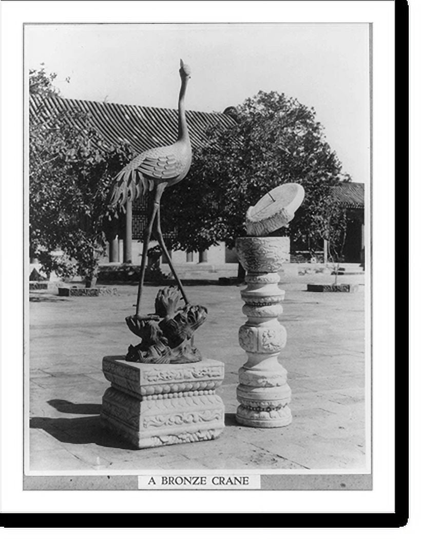 Historic Print, [Statues at the Summer Palace, Peking, China]: A bronze ...