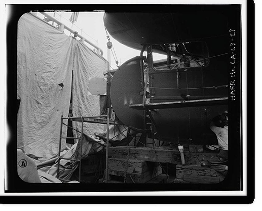 Historic Print, Steam Tug EPPLETON HALL, Hyde Street Pier, San ...