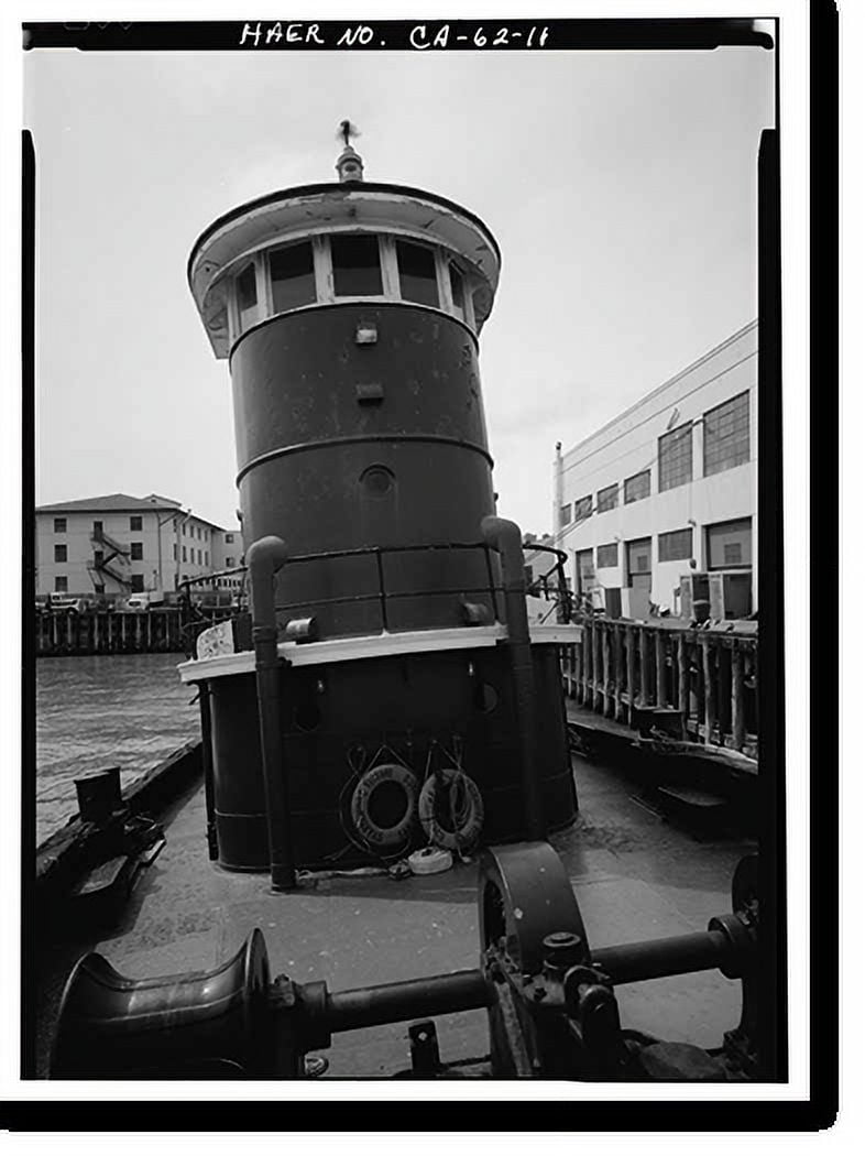 Historic Print, Steam Tug HERCULES, Hyde Street Pier, San Francisco ...