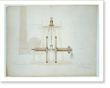 Historic Print, [Steam engine, Washington Navy Yard, Washington, D.C ...