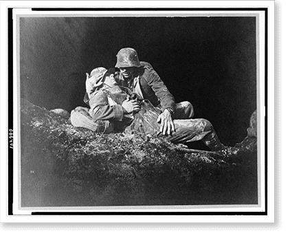 Historic Print, [Still from motion picture Stosstrupp 1917, showing ...