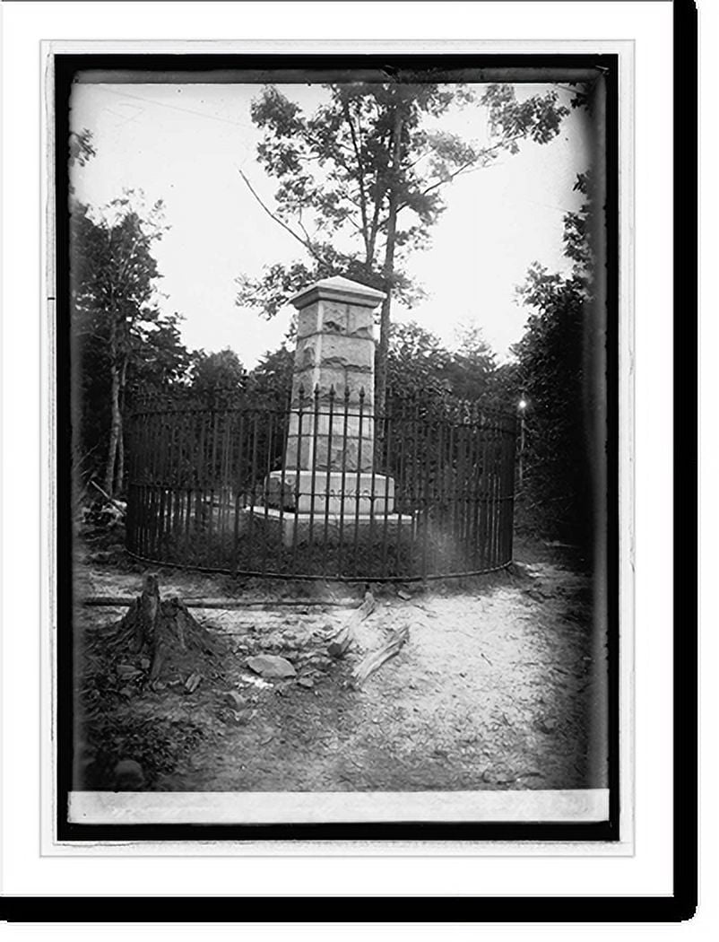 Historic Print, Stonewall Jackson Monument, Chancellorsvile, 16" x 20 ...
