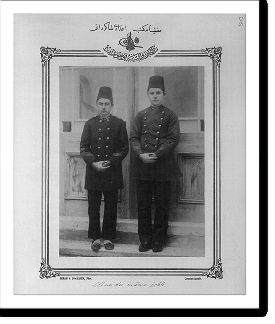Historic Print, [Students, high school, Manisa].Sebah & Joaillier, Phot ...