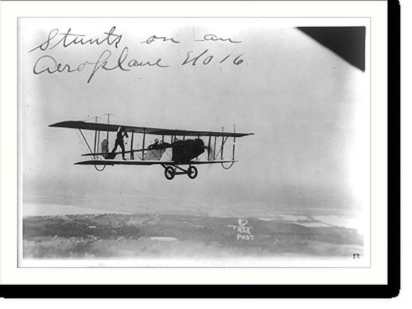 Historic Print, Stunts on an airplane, 18" x 24" - Walmart.com