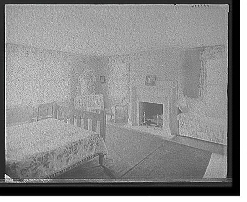 Historic Print, [Suburban home of Mrs. Robert Hoe, Jr., sleeping room ...
