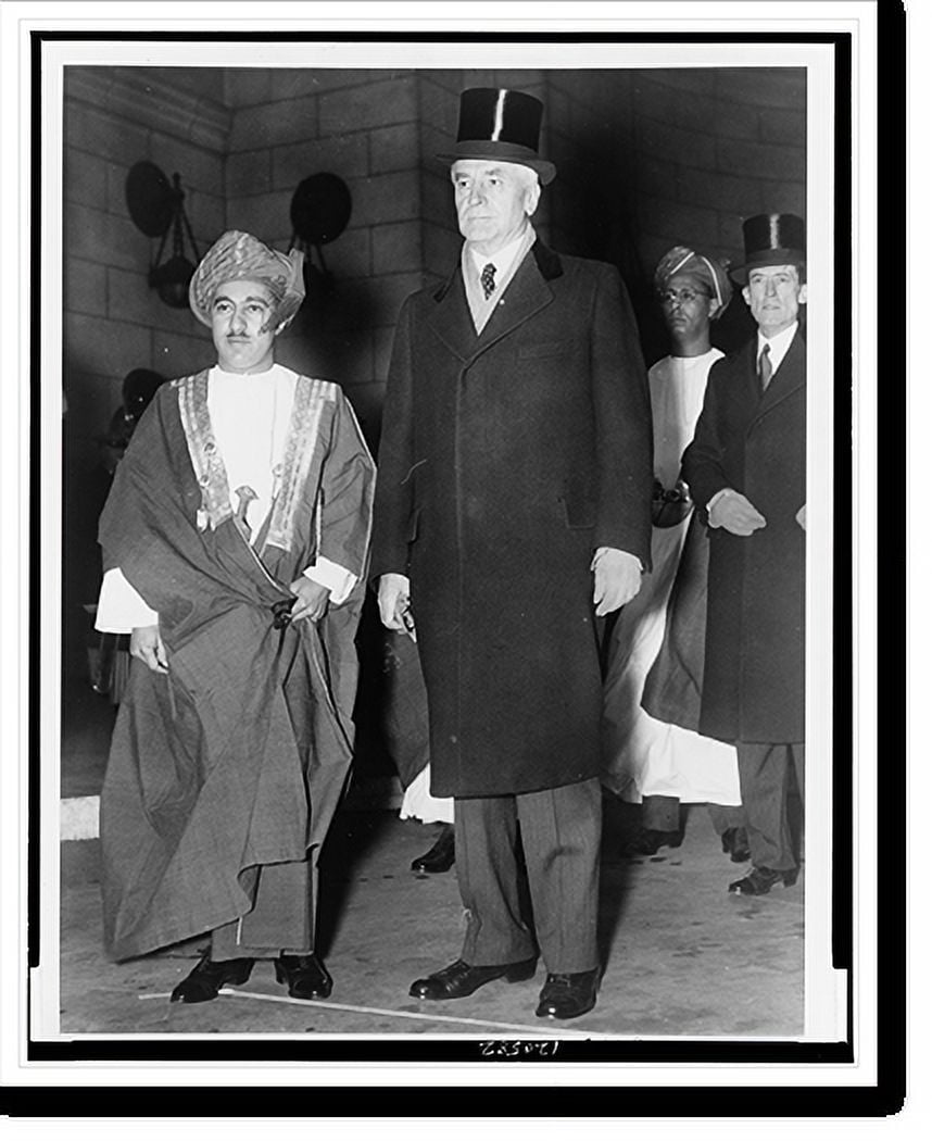 Historic Print, [Sultan of Muscat and Oman (left) and Secretary of ...