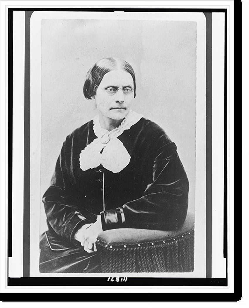 Historic Print, [Susan B. Anthony, half-length portrait, seated, facing slightly right].photo by ...