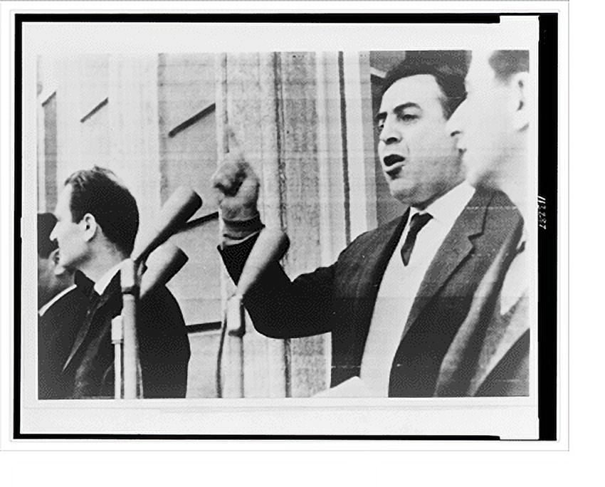 Historic Print, [Syrian Chief of State Nureddine Atassi, standing ...