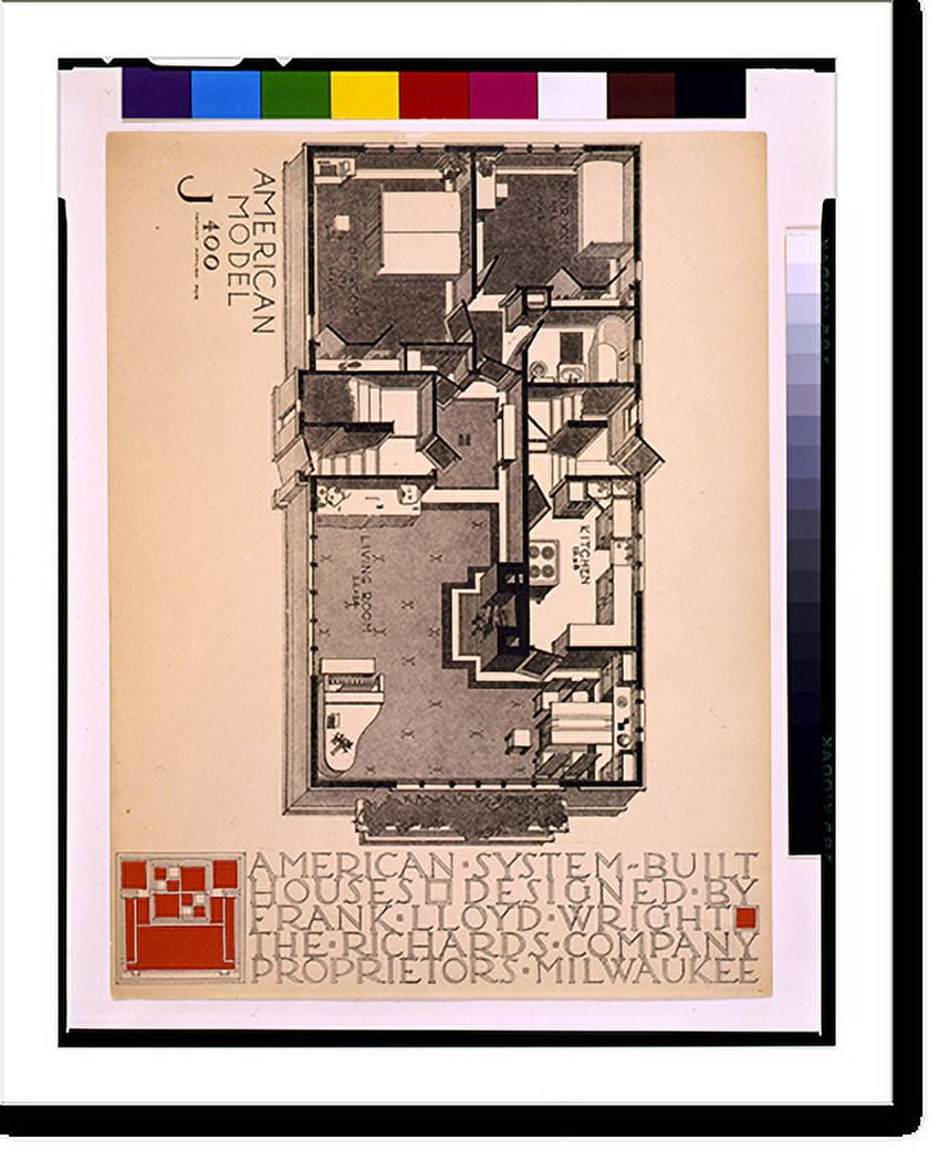Historic Print, [System of prefabricated houses (American System-Built ...
