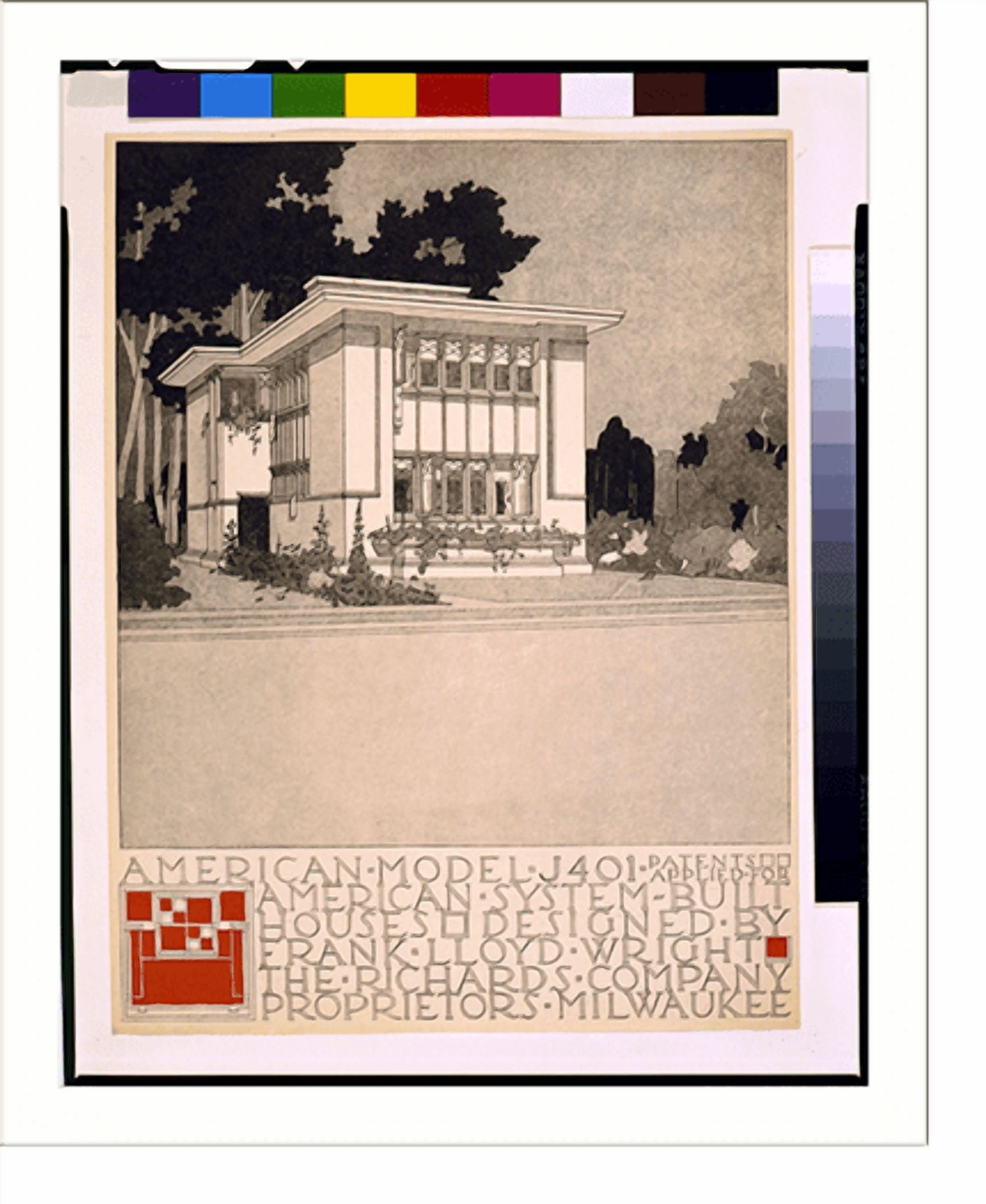 Historic Print, [System of prefabricated houses (American System-Built ...