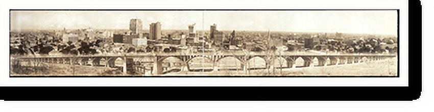 Historic Print, TX 1912 a Dallas - Oak Cliff Viaduct PHOTO, Width 11" x ...